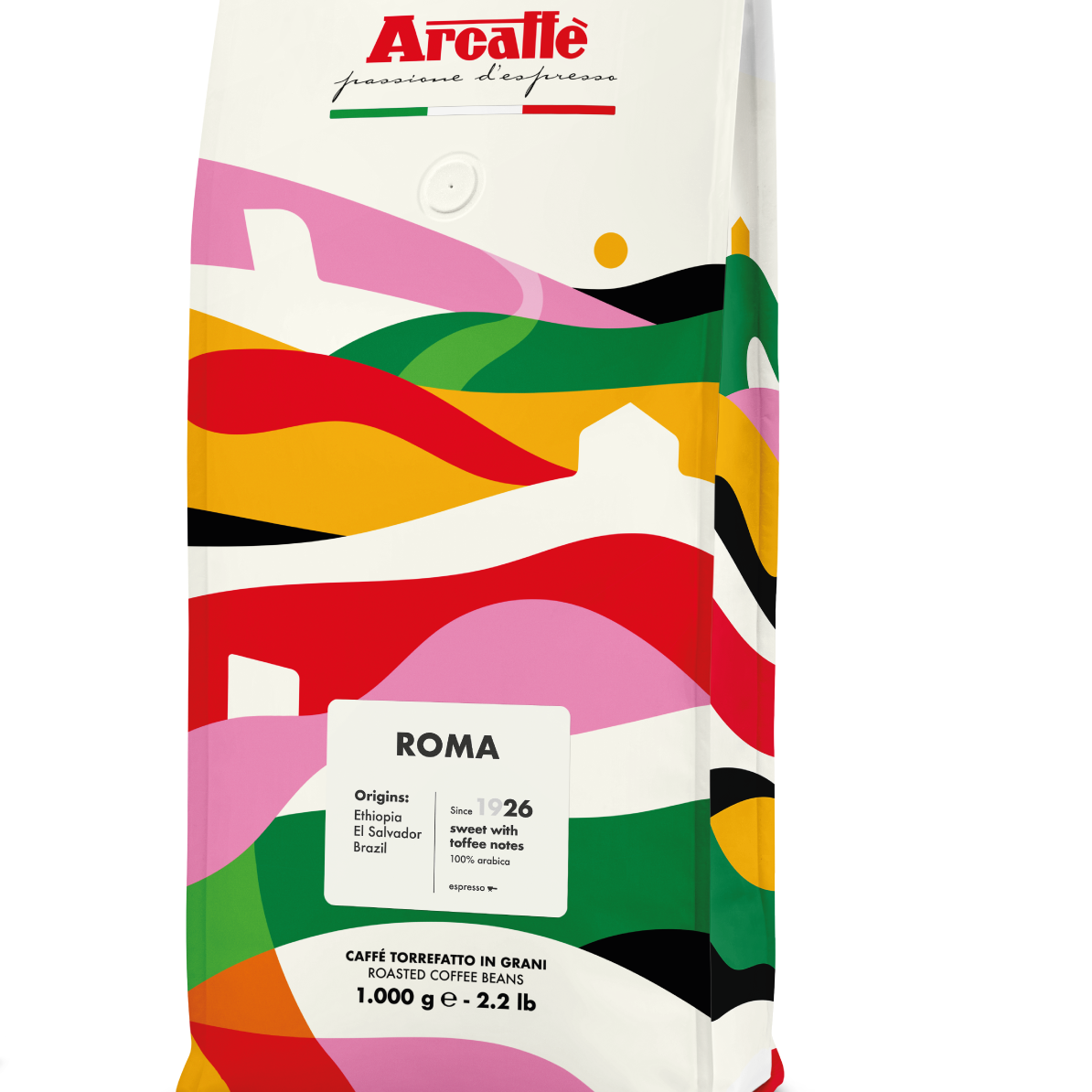Arcaffe Roma, Espresso 1 kg – Kaffe og Pasta AS